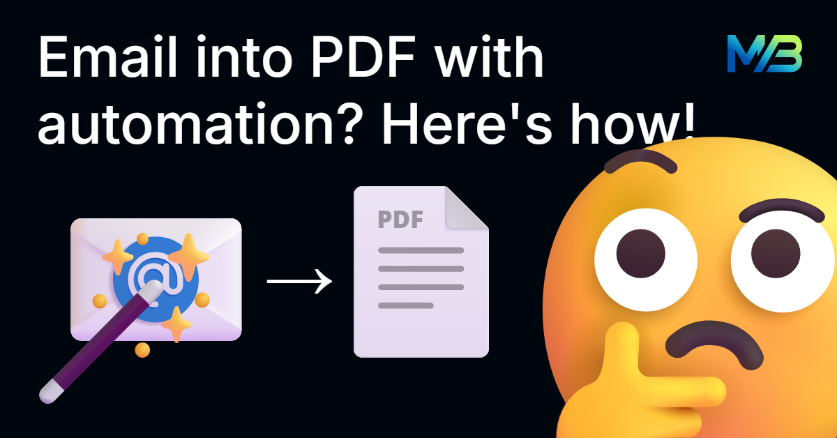 Email into PDF with automation? Here's how! | Mikko Berg, senior ...